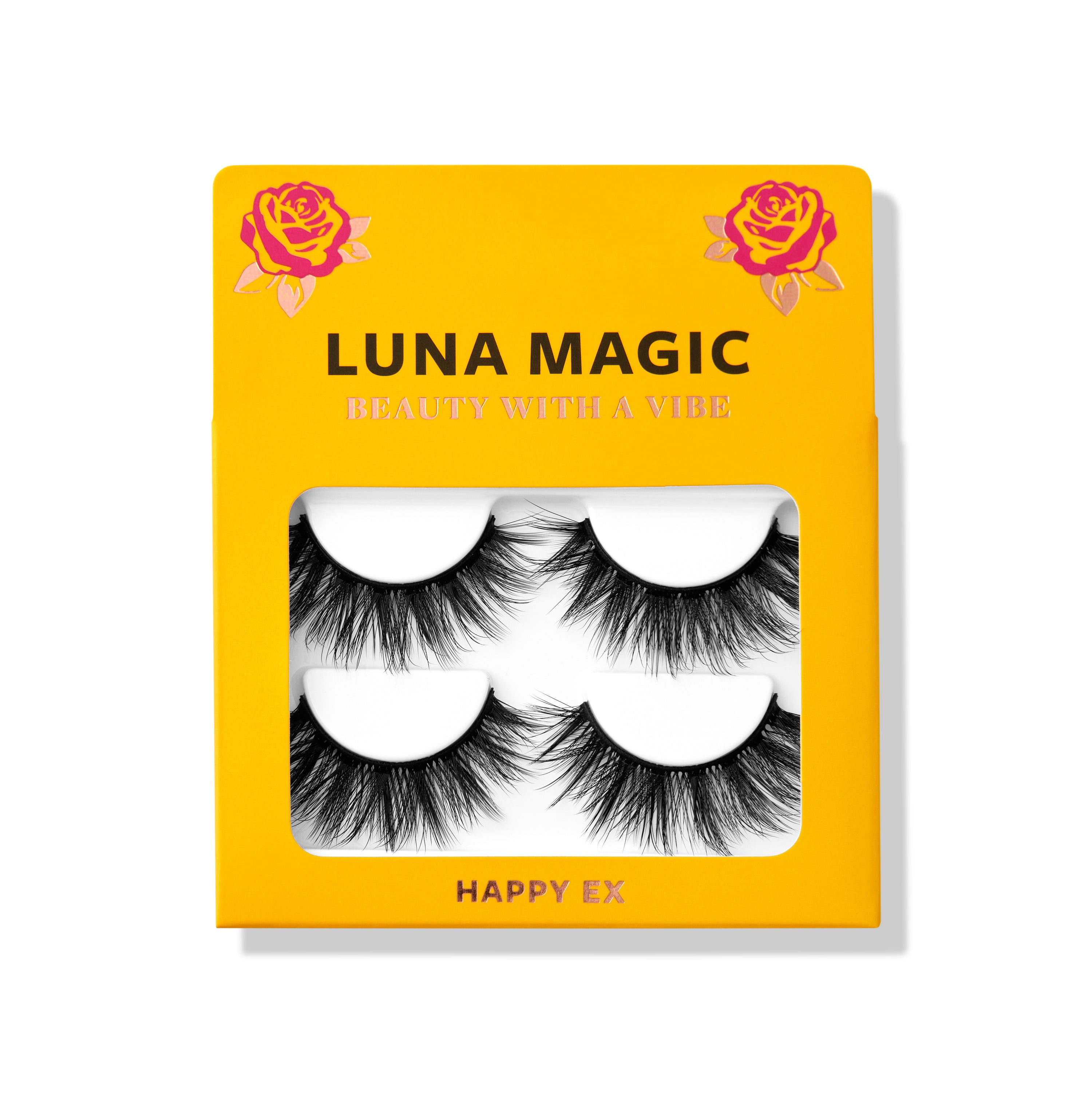Happy Ex, 100% Faux Mink Lashes, 2 Pairs – LUNA MAGIC BEAUTY